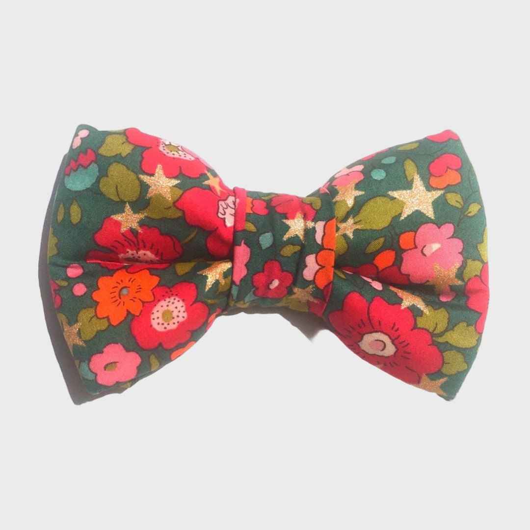 Betsy Star - Liberty Print Dog Bowtie | Dog Supplies – Slickers Doghouse